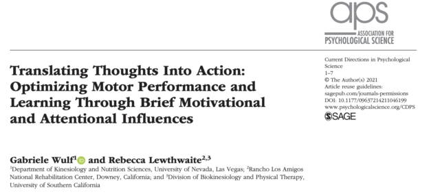 Did You Know That ...? - OPTIMAL Motor Learning